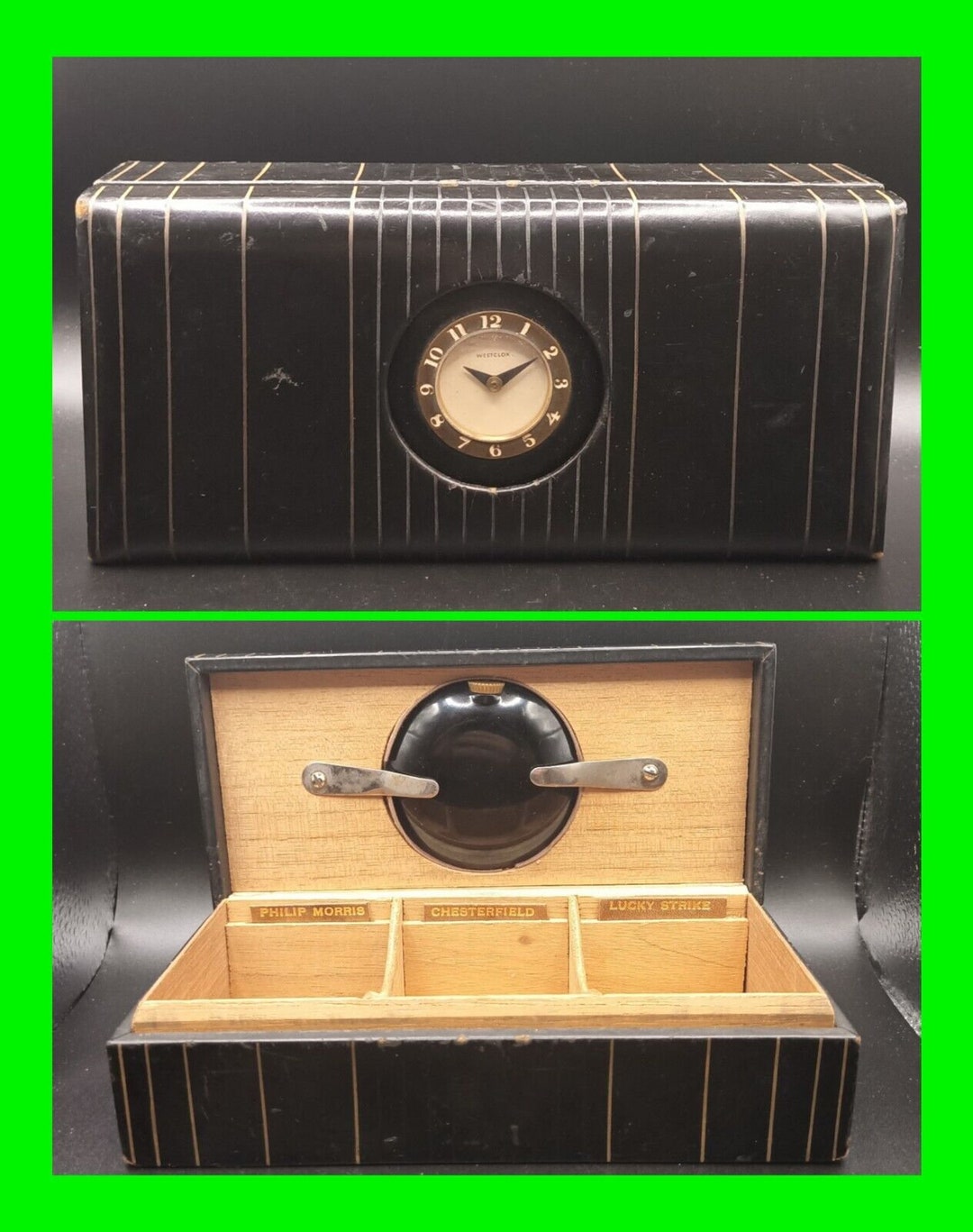 Unique Antique Leather Wrapped Cigarette / Cigar Box With - Etsy
