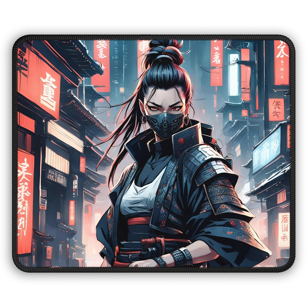 Cyberpunk Street Samurai Gaming Mouse Pad - Etsy