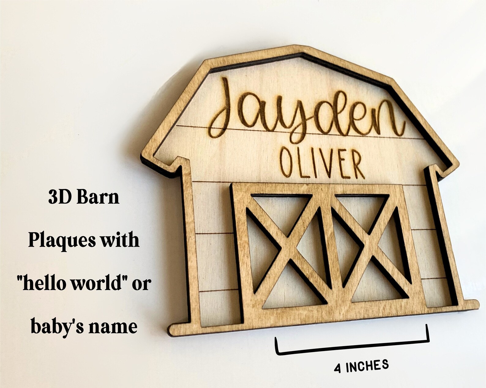 Baby Monthly Milestone Markers With Farm Animal Theme, Unique Wooden ...