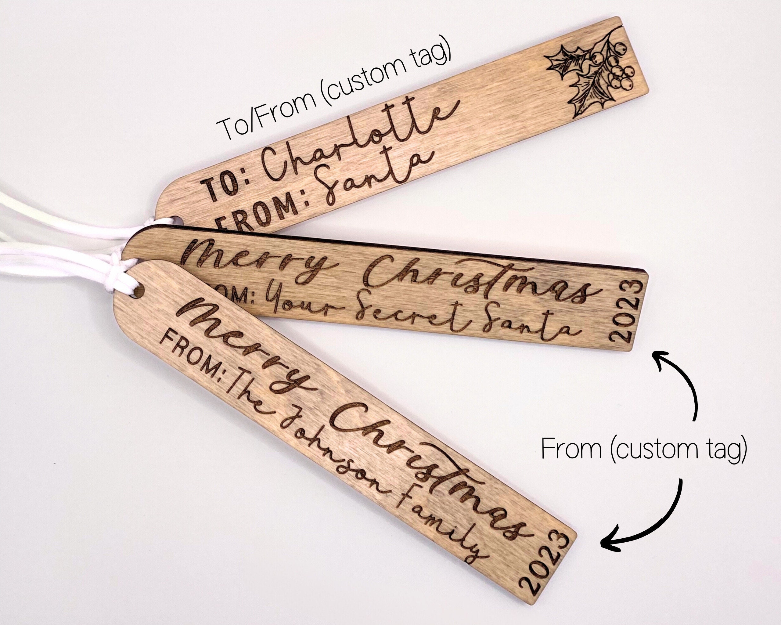 Boho Christmas Gift Tags Personalized Unique Custom Labels - Etsy