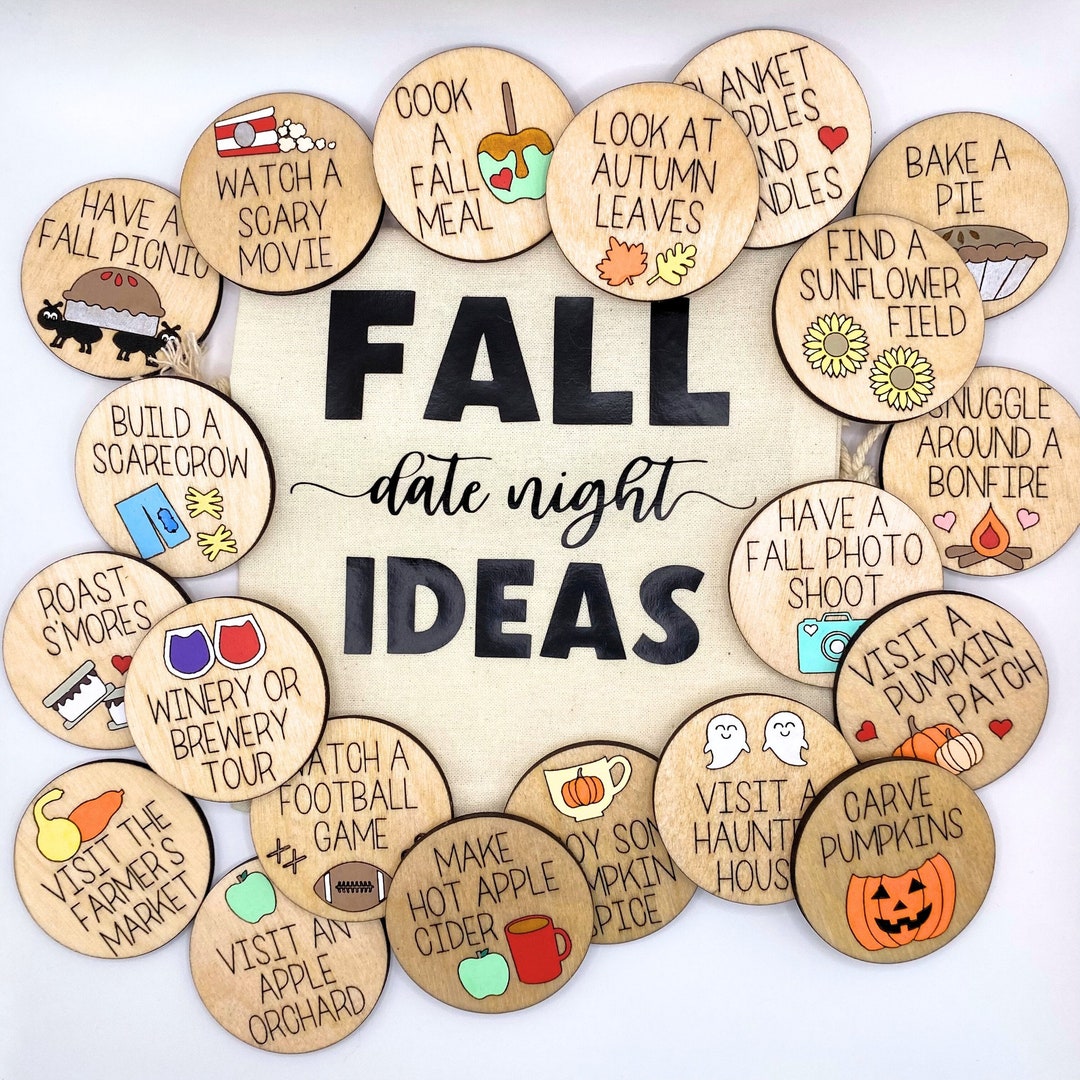 Fall Date Night Idea Tokens, Fall Activity Tokens for Couples, Autumn ...