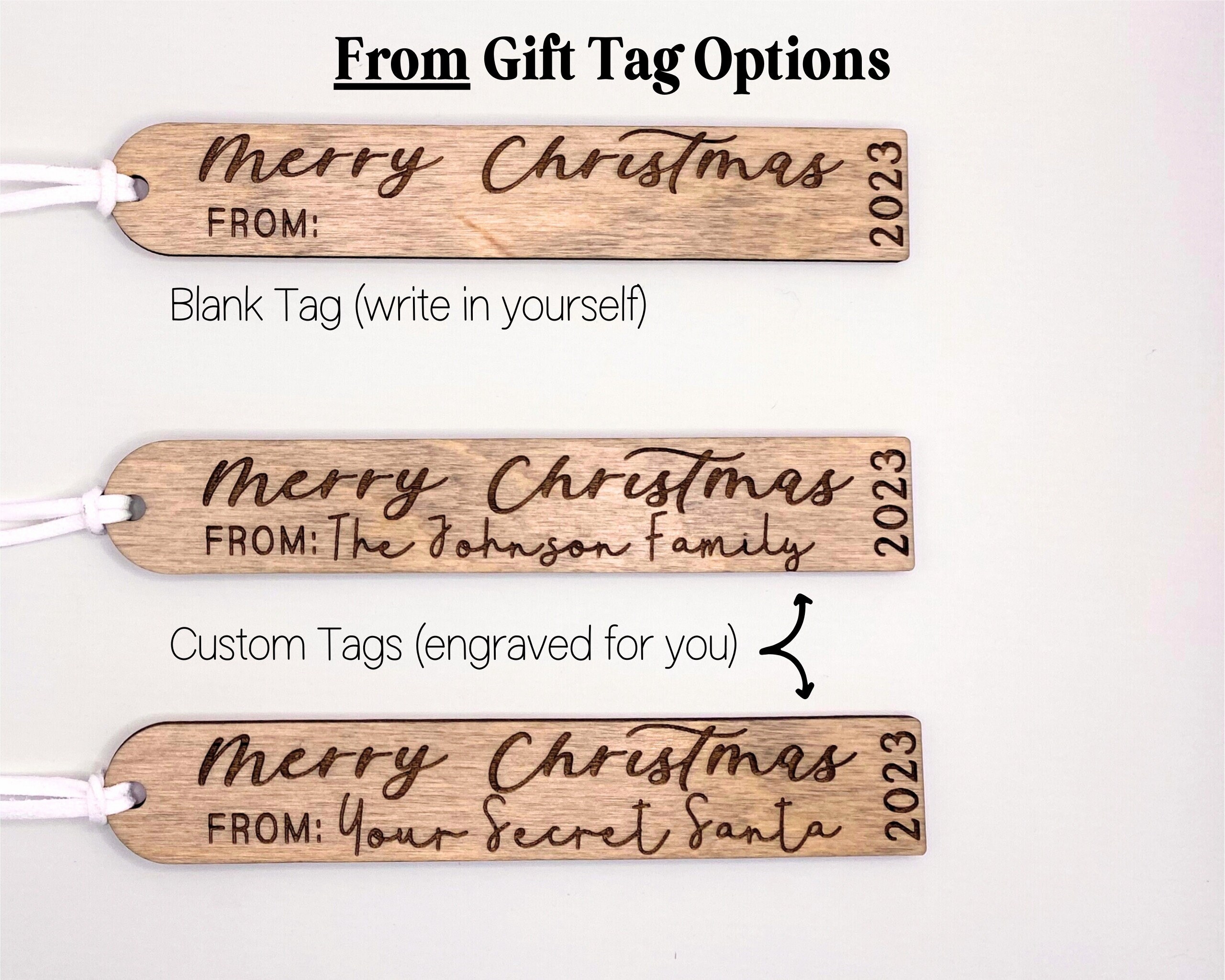 Boho Christmas Gift Tags Personalized Unique Custom Labels - Etsy