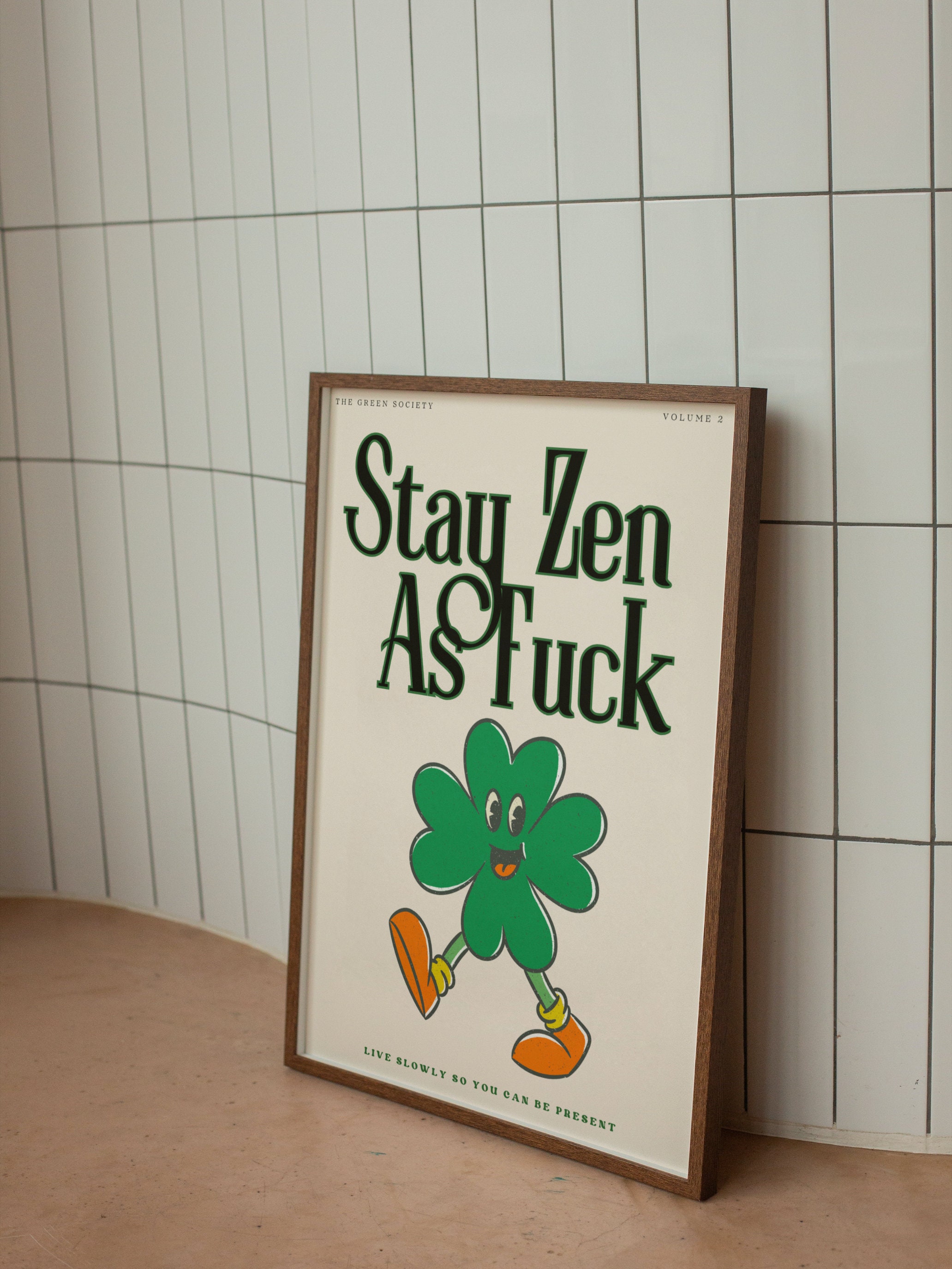 Retro Characters Poster, Daily Affirmations, Positive Quote Print ...