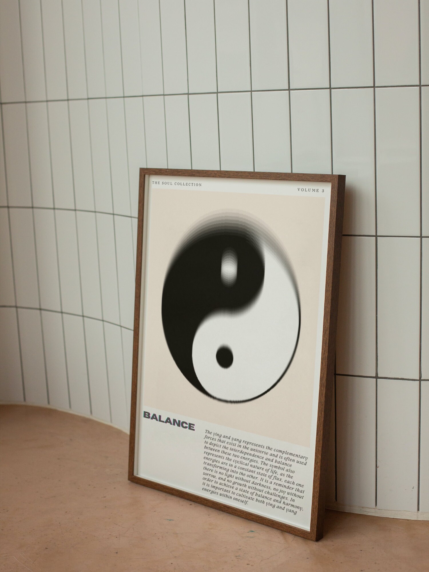 Ying Yang Poster, Balance Aura Poster, Affirmation Spiritual Zen Energy ...