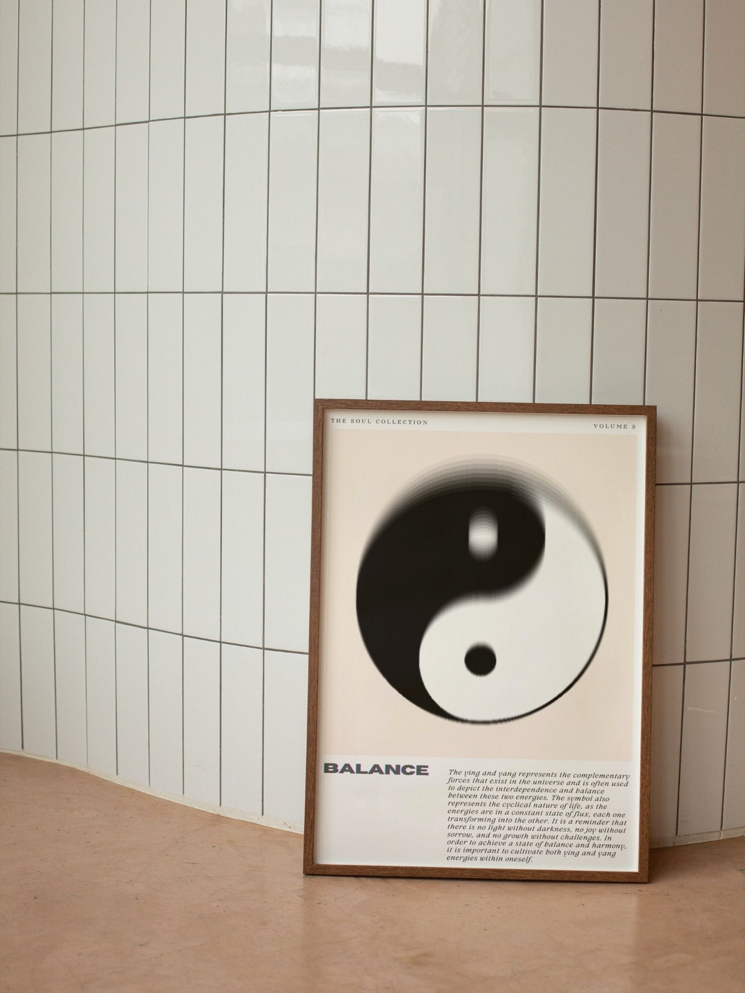 Ying Yang Poster, Balance Aura Poster, Affirmation Spiritual Zen Energy ...