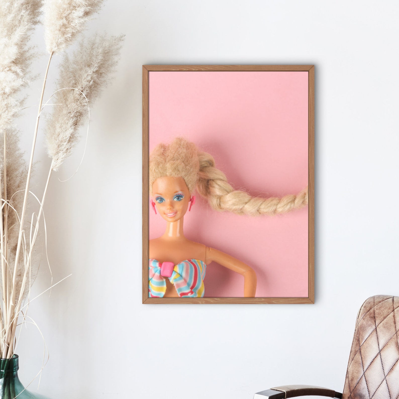 Barbie Poster, Retro Doll Wall Art, Disco, Preppy Pink, Trendy Cool ...