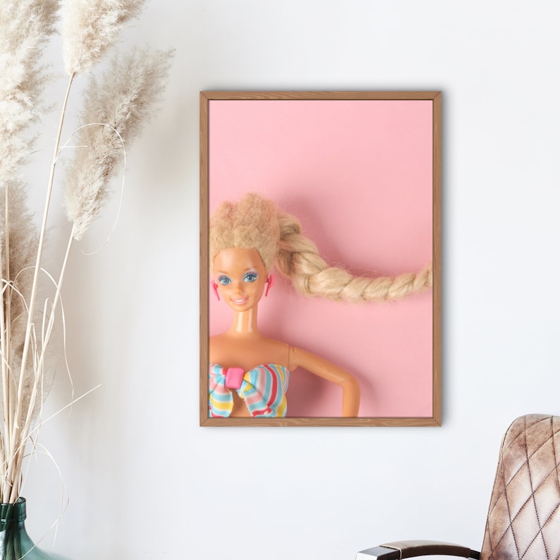 Barbie Poster, Retro Barbie Wall Art, Disco, Preppy Pink, Trendy Cool ...