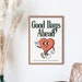 Retro Affirmation Poster, Retro Heart Character Print, Positive Quote ...