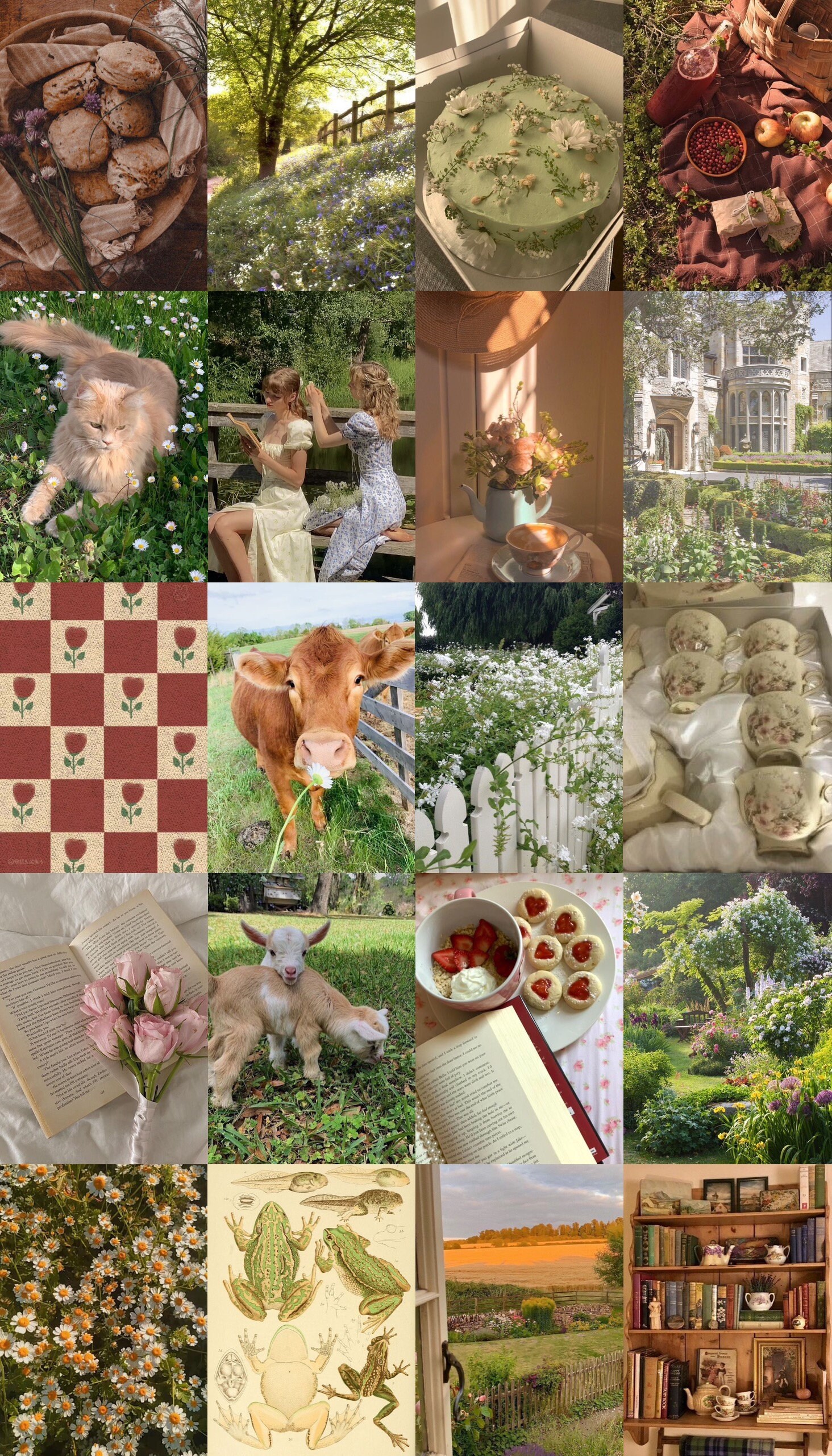 100 Pcs Cottage Core Aesthetic Photo Collage Kit | Room Decor | Wall ...