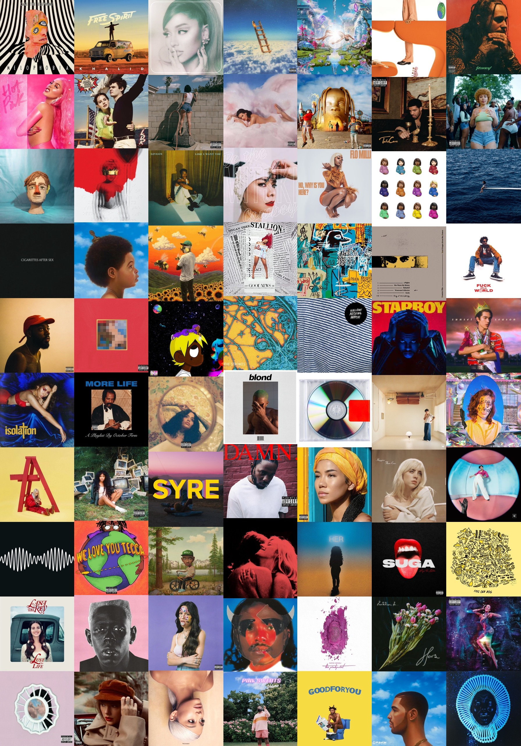 70 Pcs Music Album Photo Collage Kit | Room Decor | Wall Art Prints ...