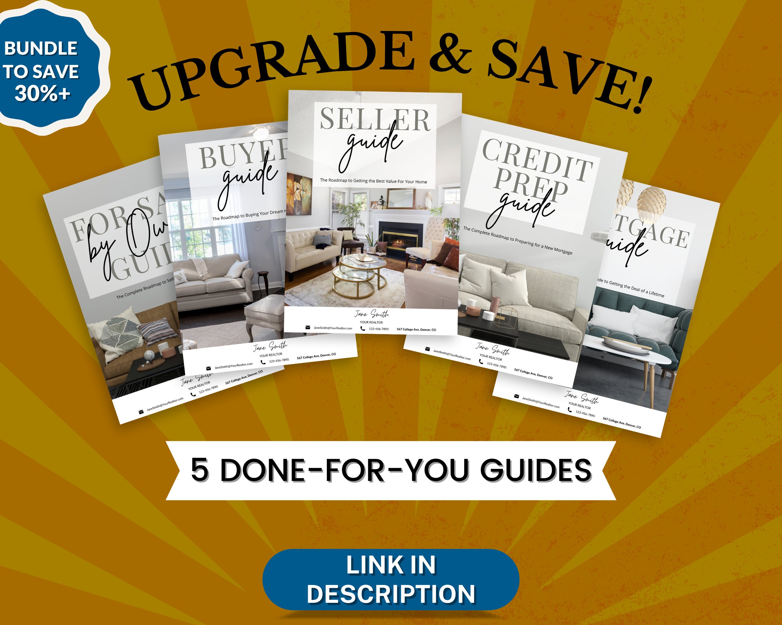 Real Estate Marketing Credit Prep Guide, Buyer Seller Packet, Canva ...