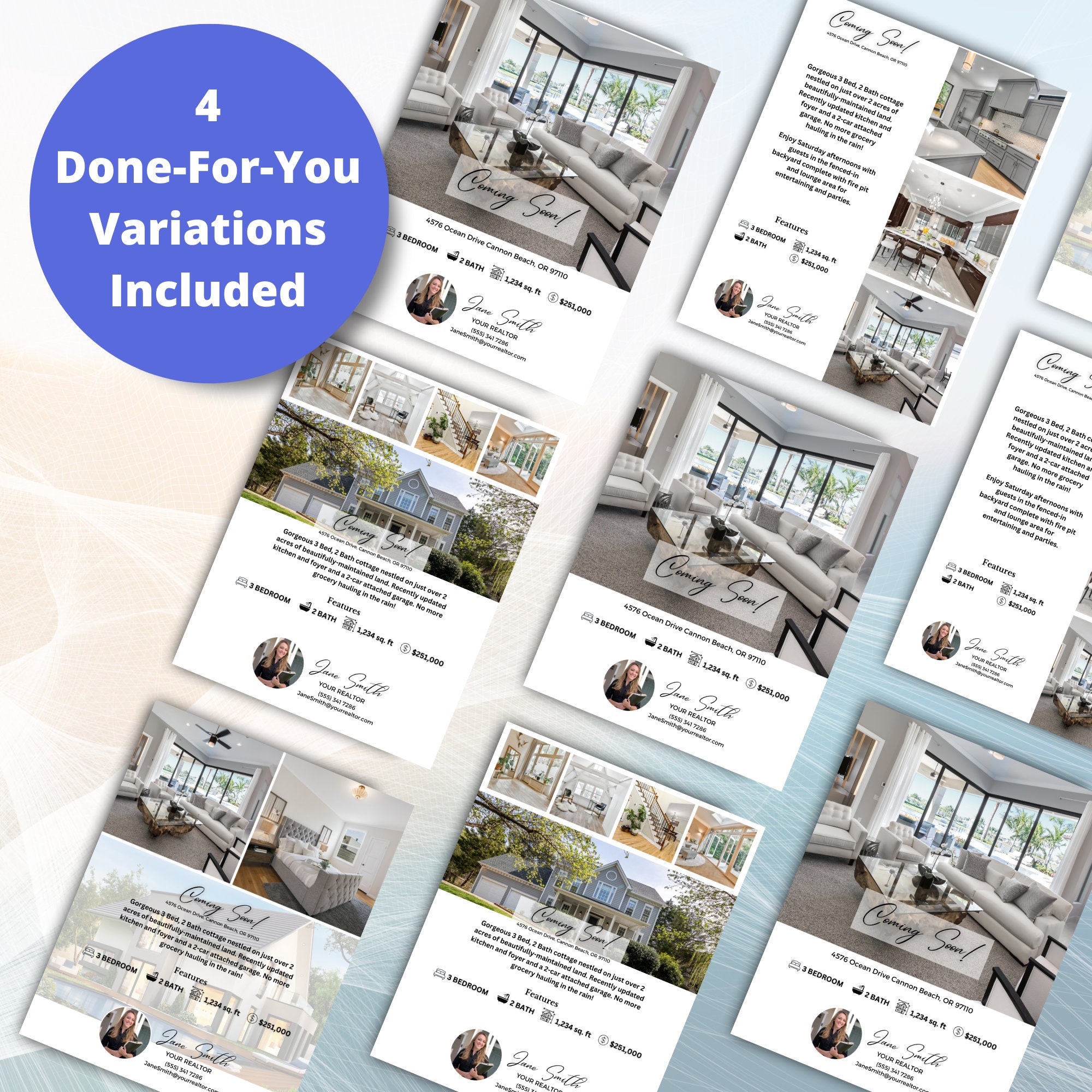 Real Estate Coming Soon Flyer, Canva Template, Instant Download ...