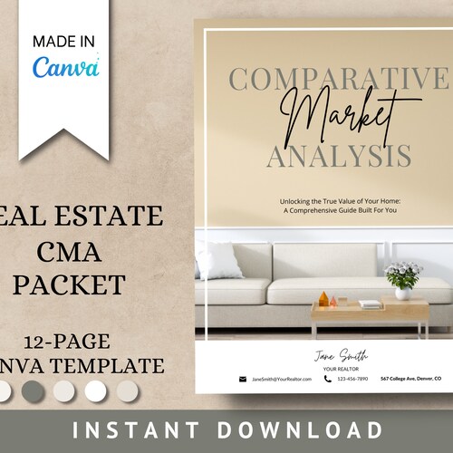 Comparative Market Analysis Flyer CMA Handout Real Estate - Etsy