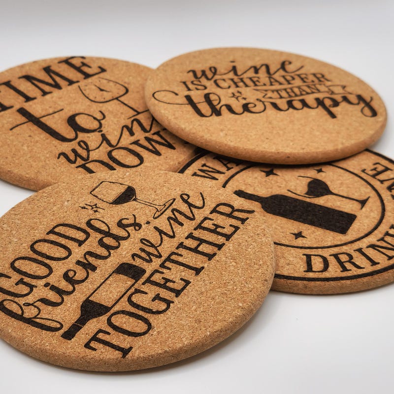 Cork Coasters - Etsy
