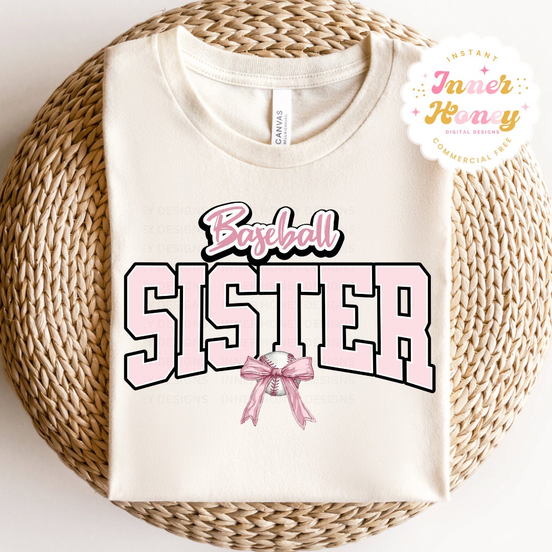 Baseball Sister Png Design Sublimation Png Sibling Png Family Png ...