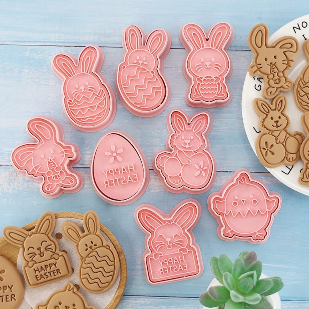 Easter Cookie Mold Set, Easter Bunny Cake Mold Set, Easter Biscuit Mold ...