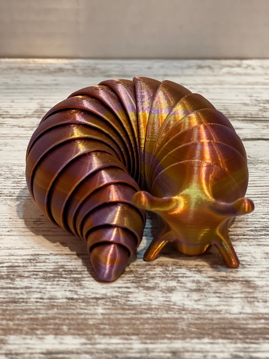 3D Printed Slug, Fidget Toy, ASMR, Desk Toy, Colorful, Moveable Toy - Etsy
