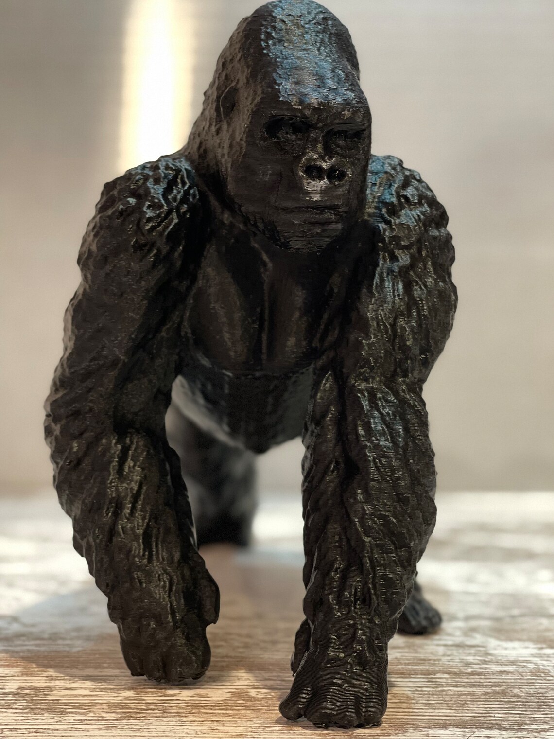 3D Printed Gorilla, Desk Decor, Animal Art, King Kong, Movie Art - Etsy