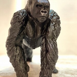 3D Printed Gorilla, Desk Decor, Animal Art, King Kong, Movie Art - Etsy