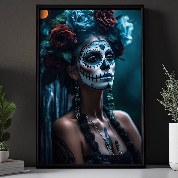 Sugar Skull Poster - Etsy