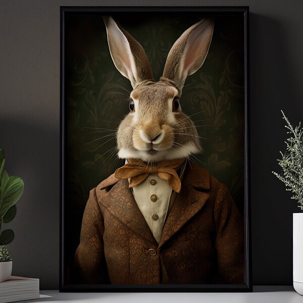 Victorian Rabbit - Etsy