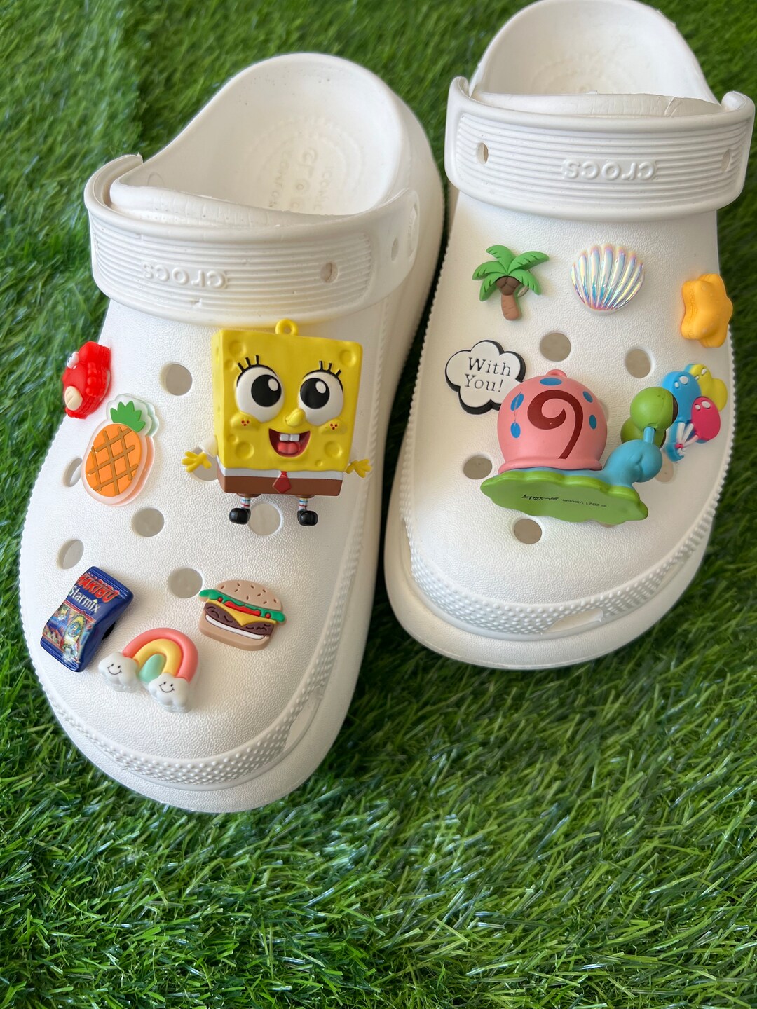 Spongebob Squarepants OR Patrick Star OR Gary Croc Charm Set (5pcs) - Etsy