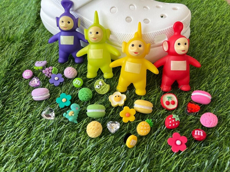 LIMITED EDITION: Jumbo Teletubbies Croc Charm Set 8 Pcs - Etsy