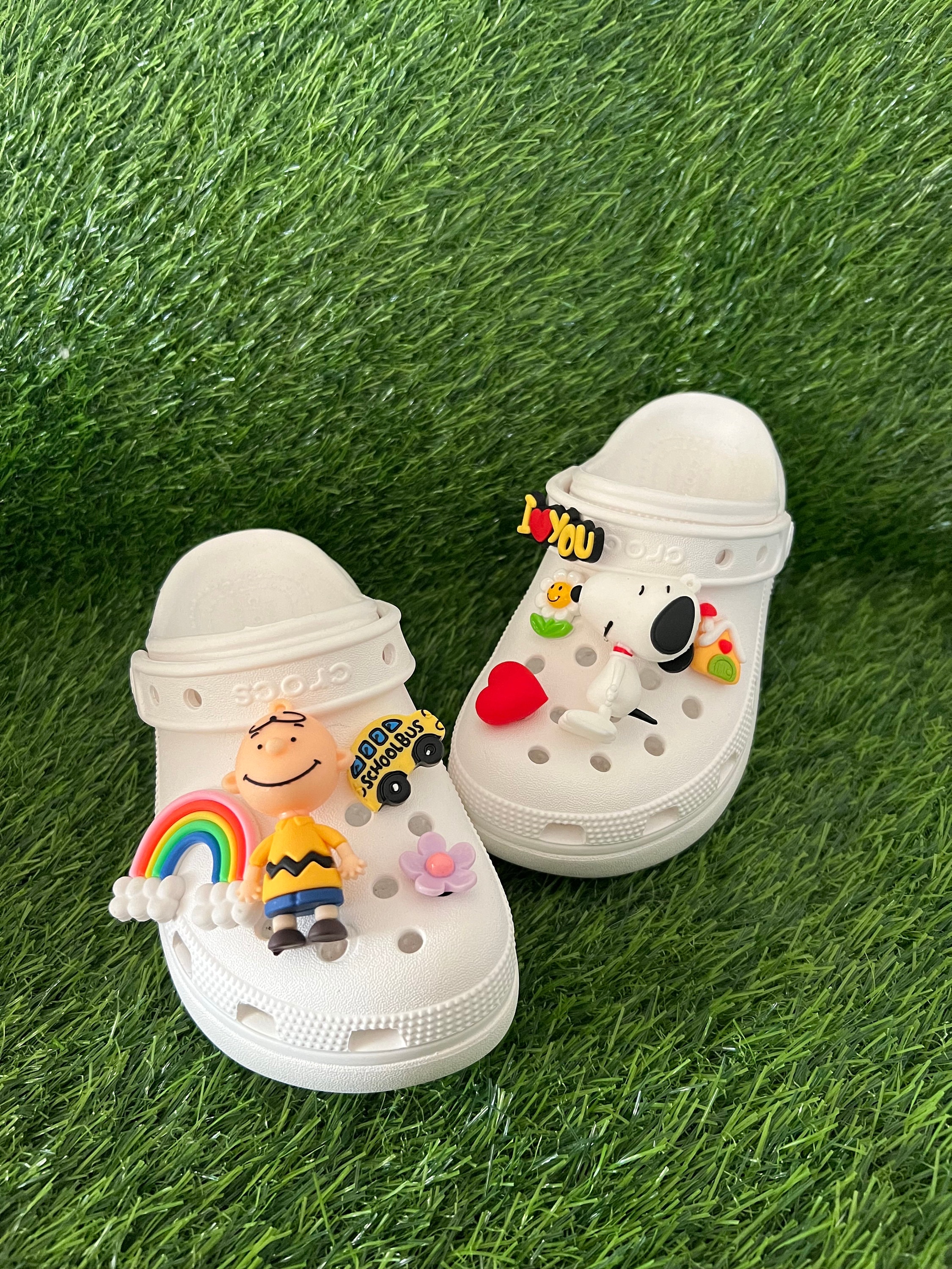 LIMITED EDITION Snoopy & Charlie Brown Croc Charm Set 9 Pcs - Etsy