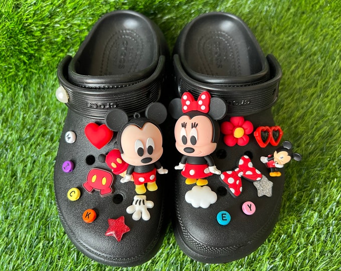 Complete Disney Mickey & Minnie Mouse Croc Charm Set - Etsy