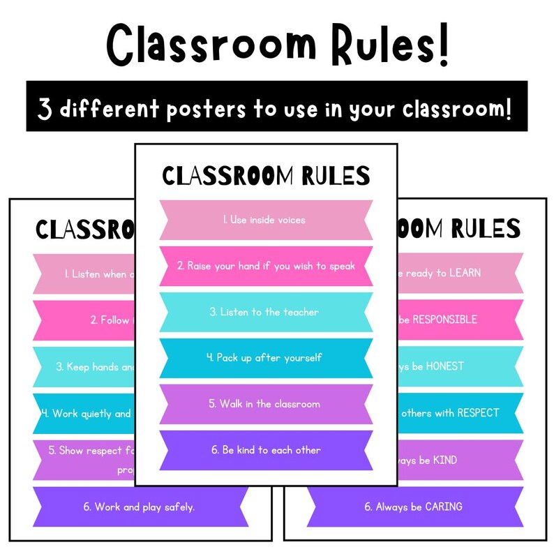 Colourful Classroom Poster Bundle | Educational Posters | Homeschool ...
