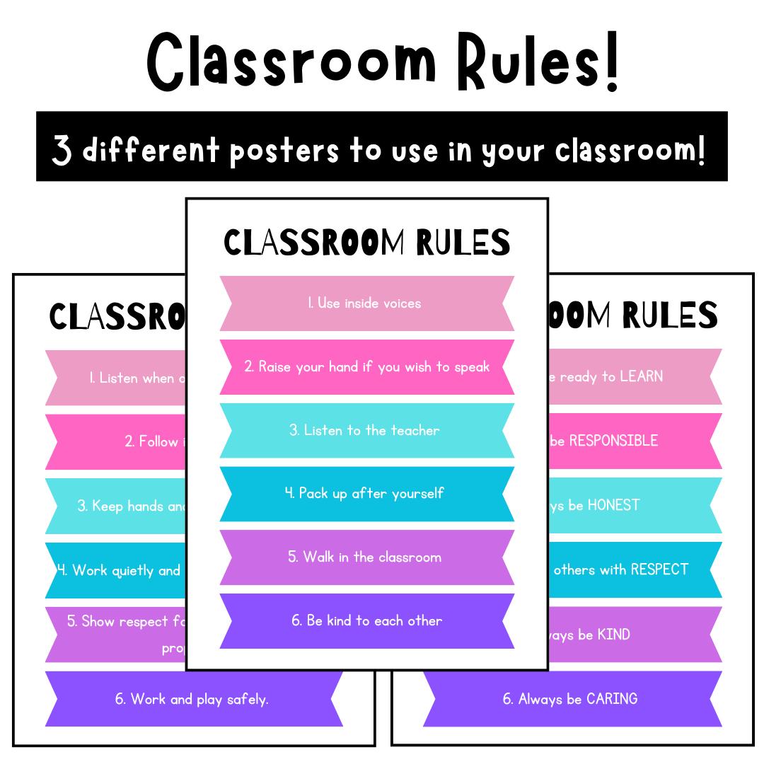 Colourful Classroom Poster Bundle | Educational Posters | Homeschool ...