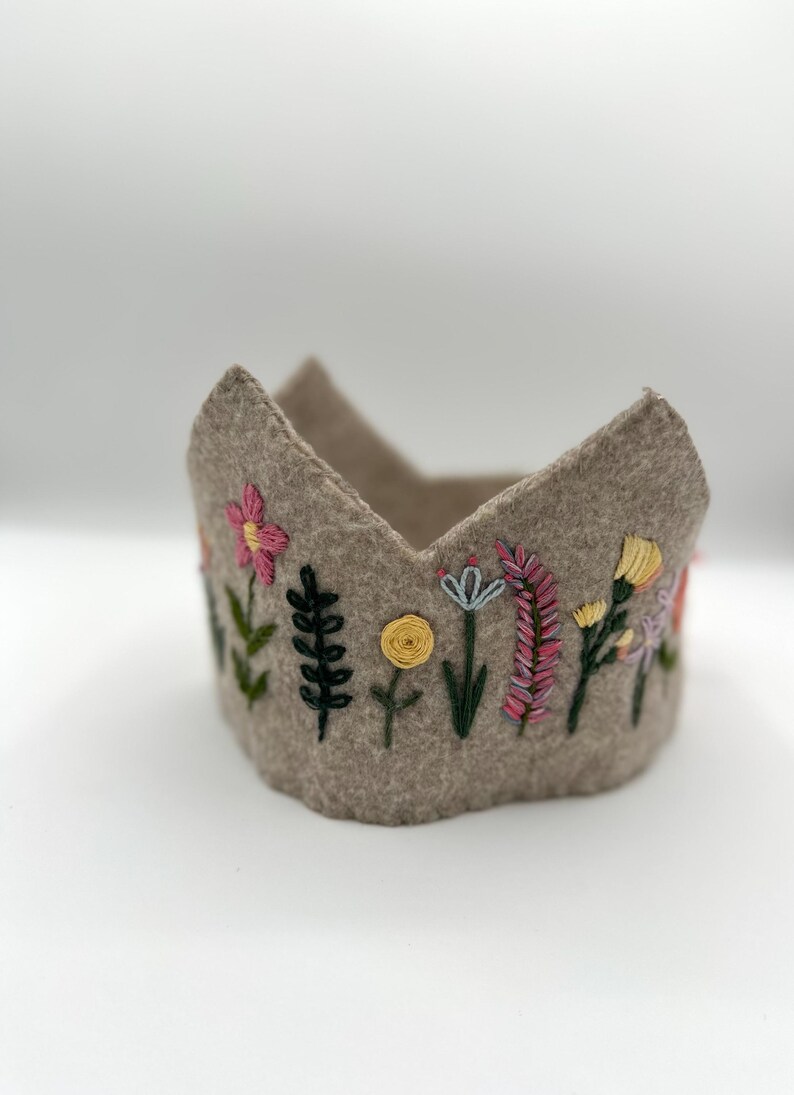 Embroidery Floral Crown - Etsy