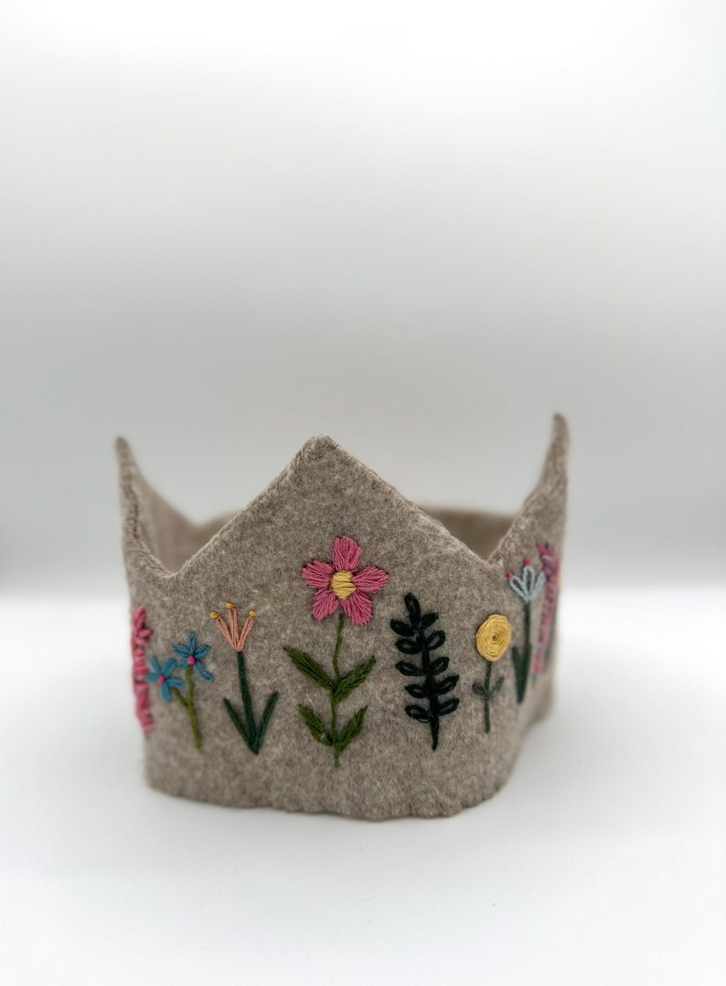 Embroidery Floral Crown - Etsy