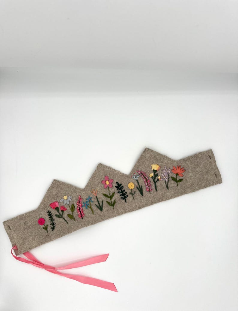 Embroidery Floral Crown - Etsy
