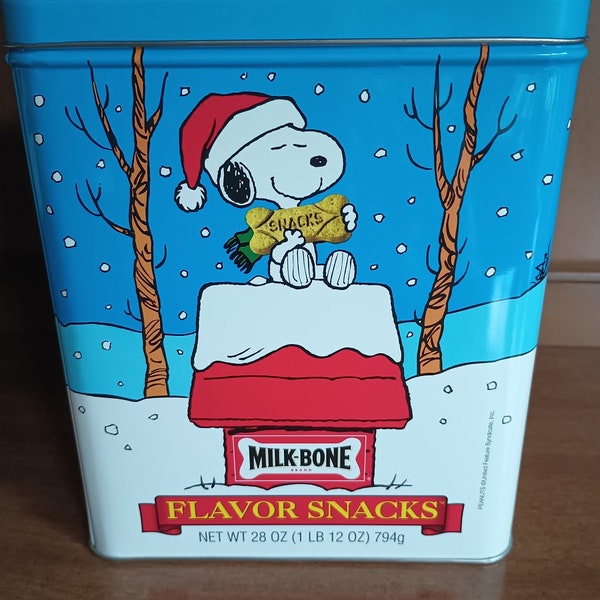 Vintage Snoopy Tin - Etsy