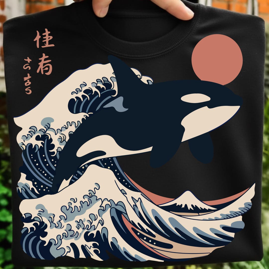 Japanese Orca Wave Art | Kanagawa Tattoo Style (digital Download) - Etsy