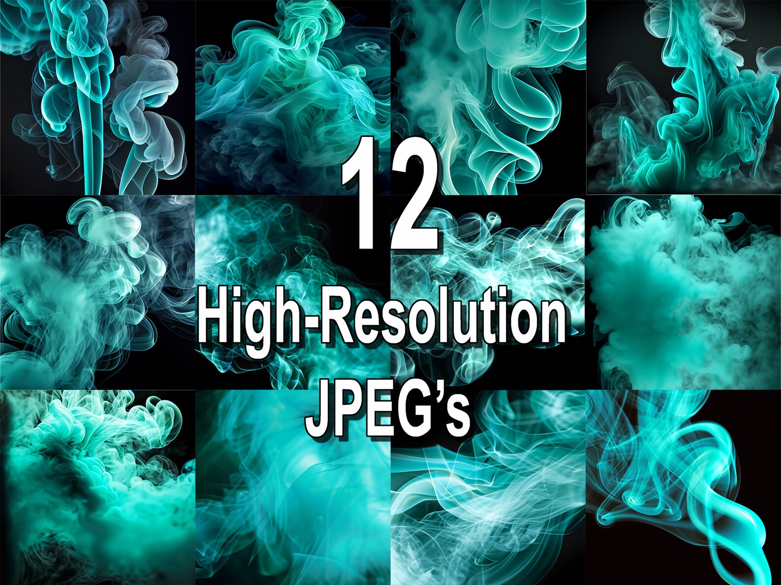 Smoky Teal Pack - Add a Mystical Touch to Your Creative Projects - Etsy