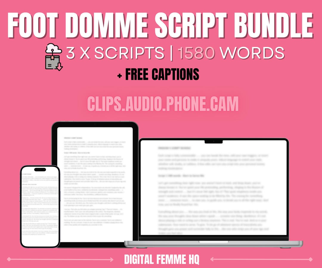Femdom Foot Domination Script Bundle | Feet Script | Phone Script ...