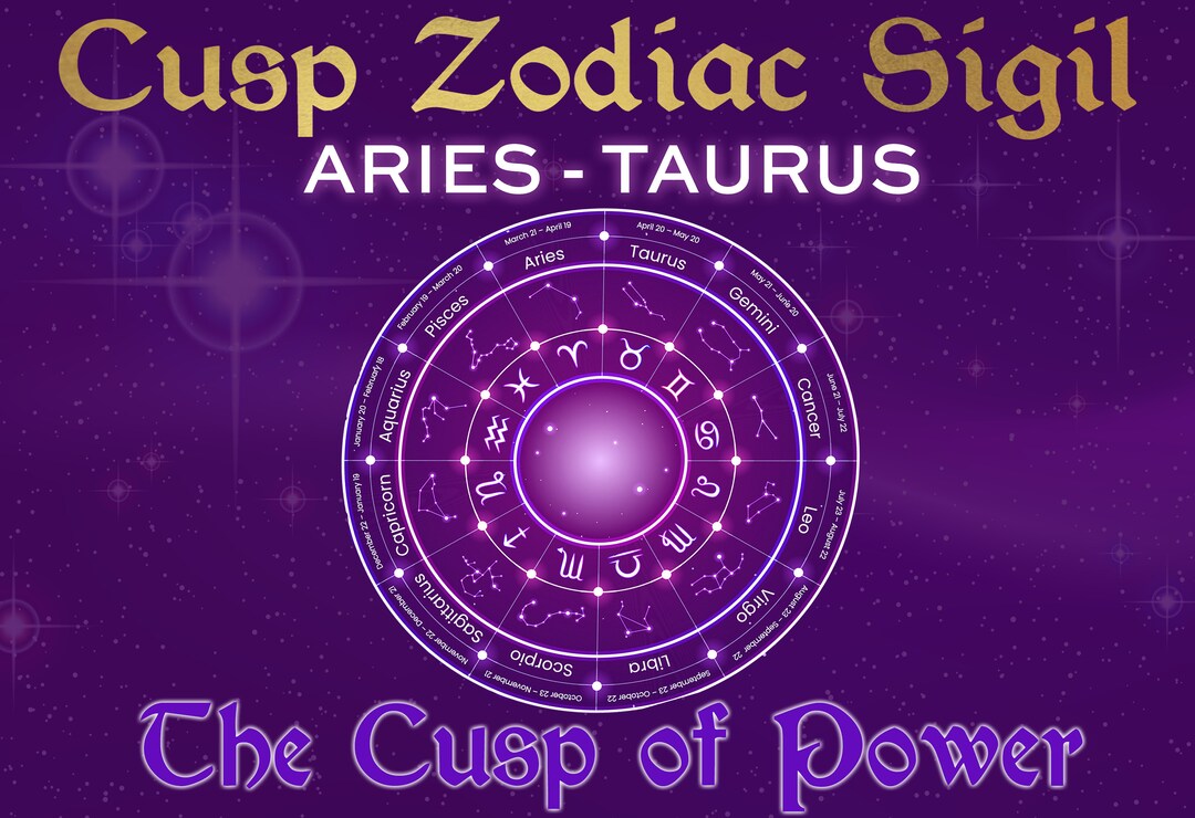 SIGIL Cusp Zodiac Aries Taurus Magick Zodiac Spells Zodiac Signs Sigil ...