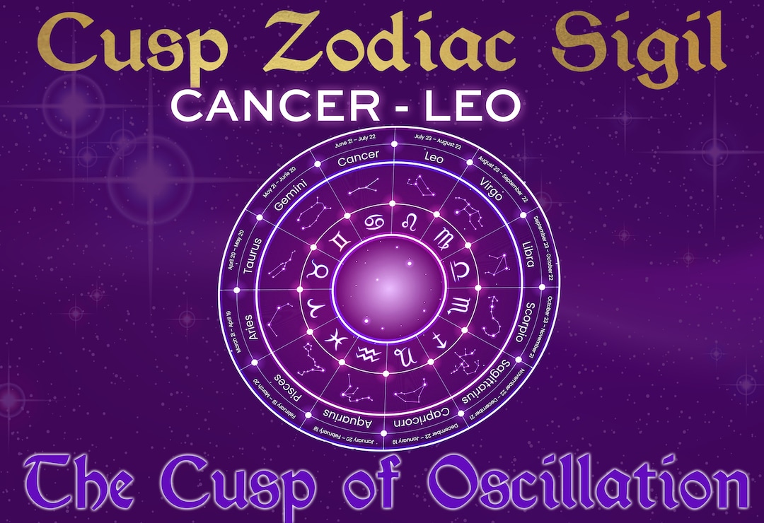 SIGIL Cusp Zodiac Cancer Leo Magick Zodiac Spells Zodiac Signs Sigil ...