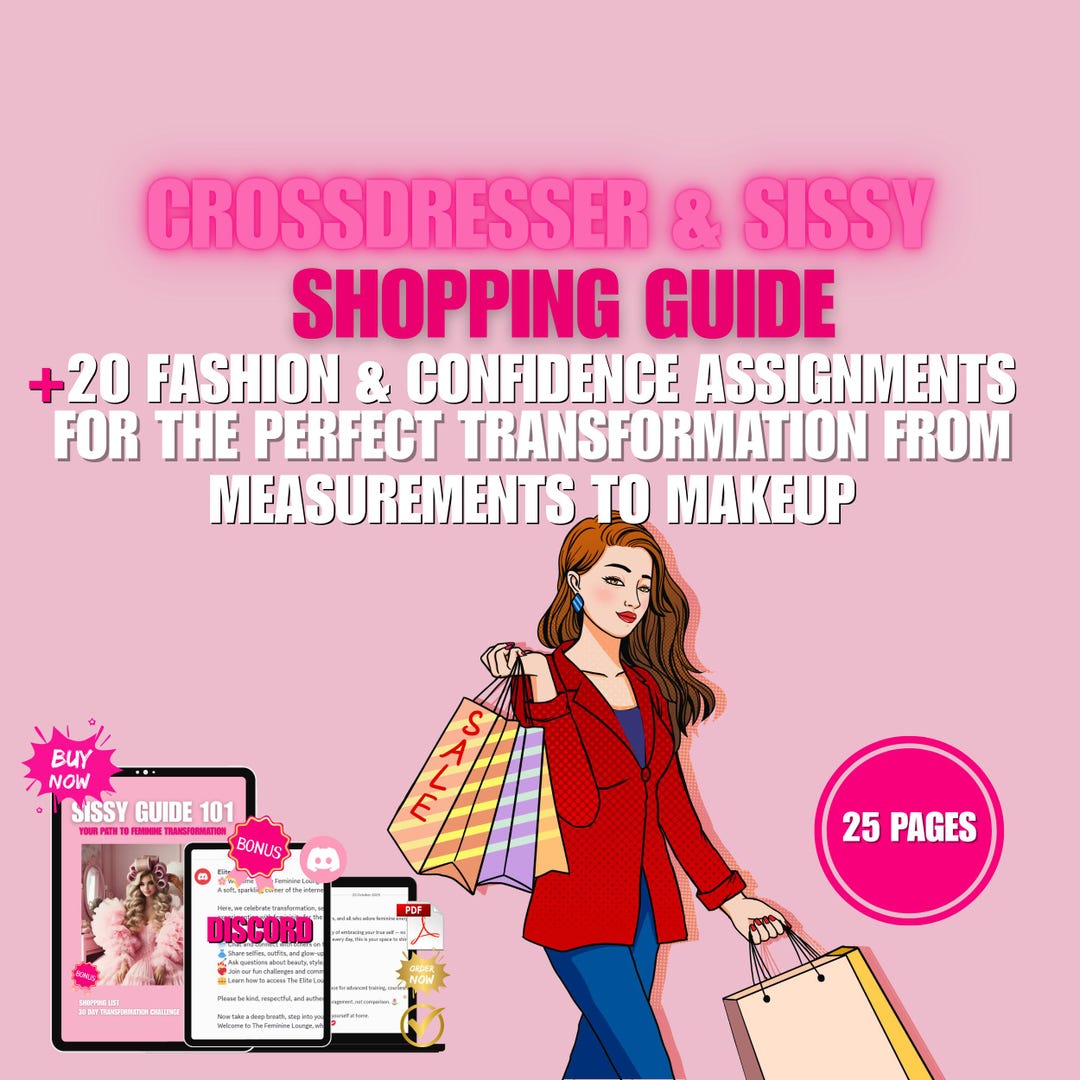 Sissy Crossdresser Shopping Guide & 20 Transformation Assignments ...