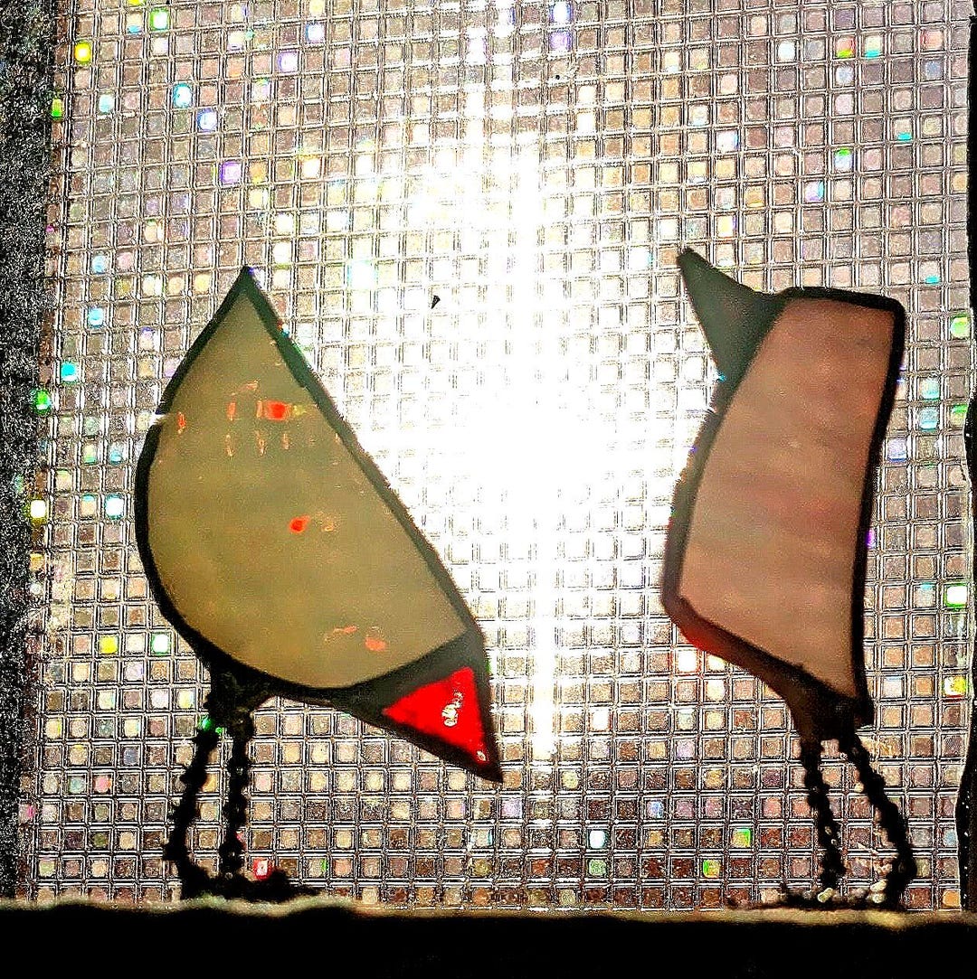Stained Glass Scrappy Birds - Etsy