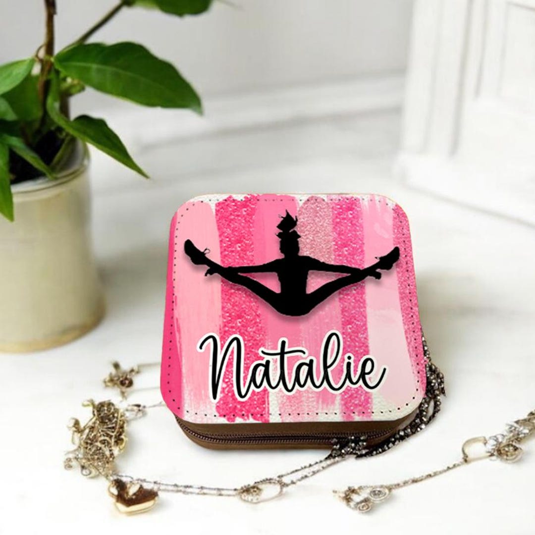 Personalized Cheerleading Jewelry Box, Cheer Squad Gift, Cheer Comp ...