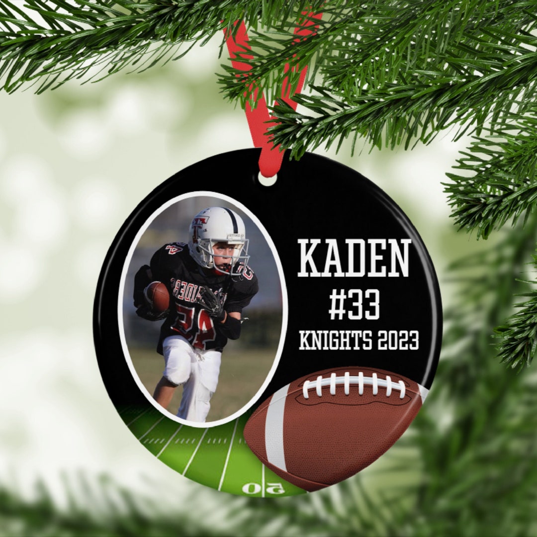 Personalized Football Picture Christmas Ornament: American Football ...