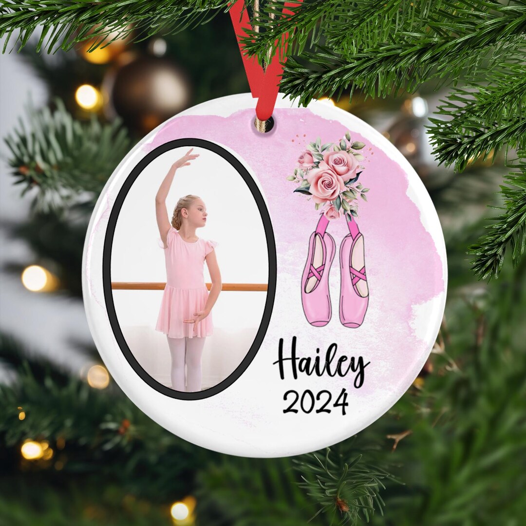 Personalized Photo Ballet Christmas Tree Ornament: Dance Photo Keepsake ...