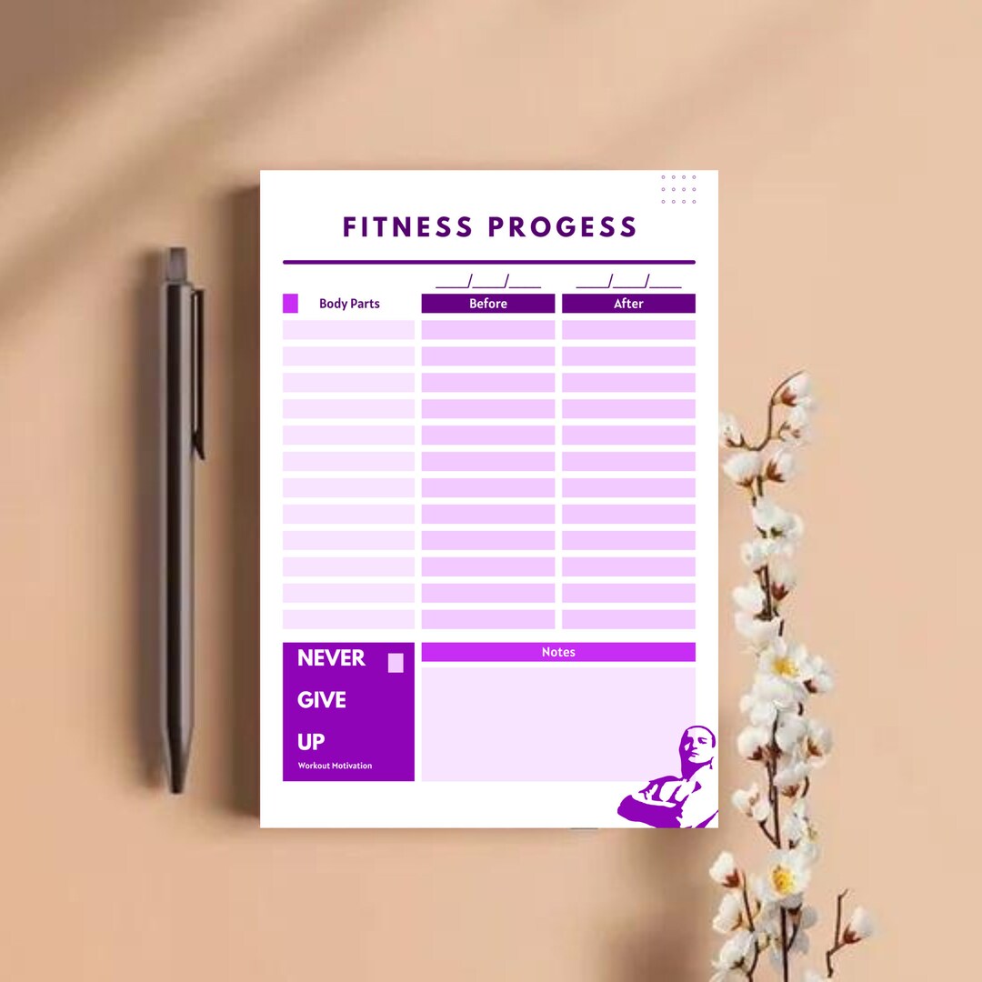 Fitness Planner, Fitness Tracker, Wellness Planner, Fitness Tracker ...