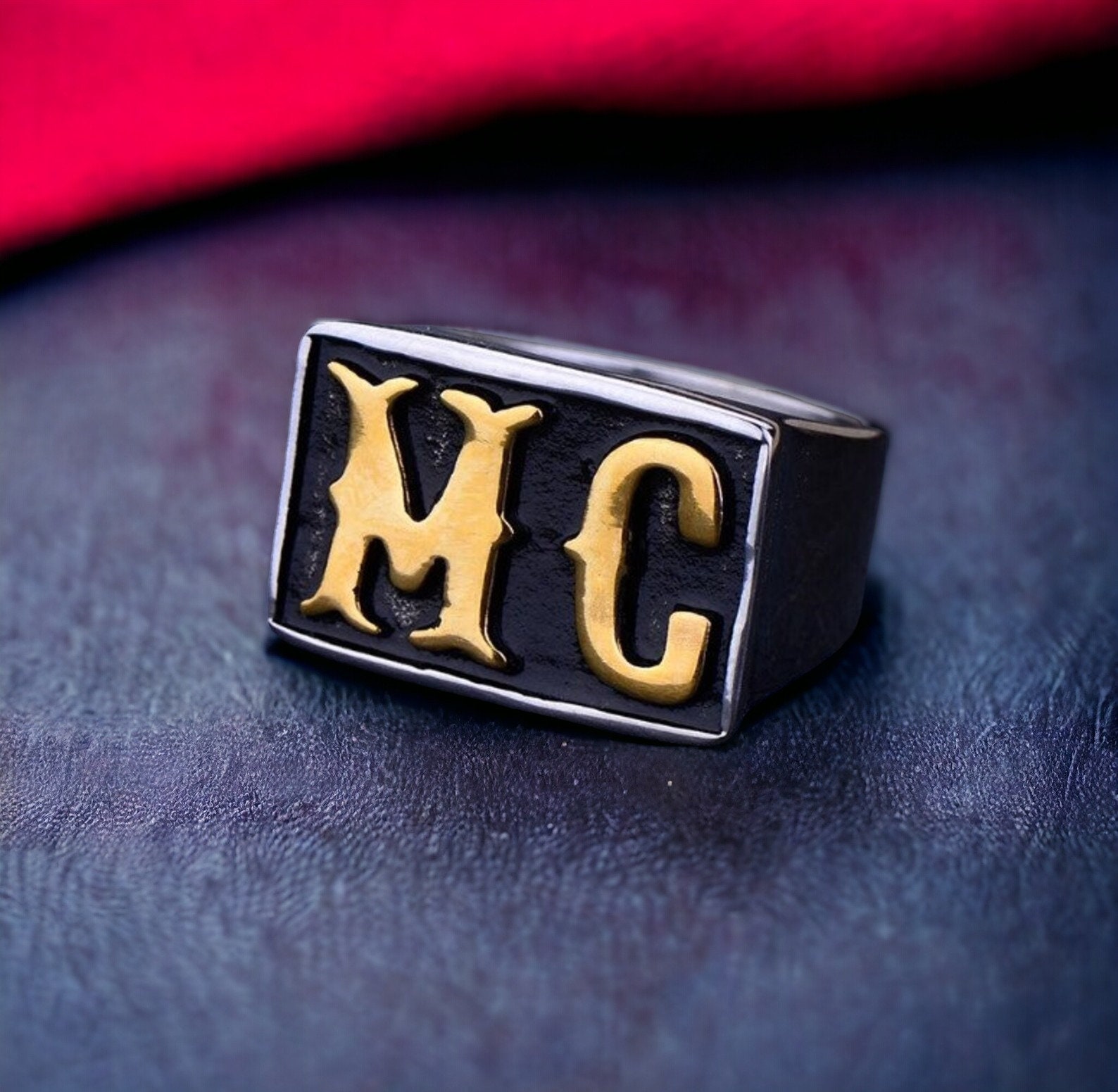 MC Ring/ Motorcycle Club Ring/ Biker Ring/ Biker Jewelry/ Punk - Etsy
