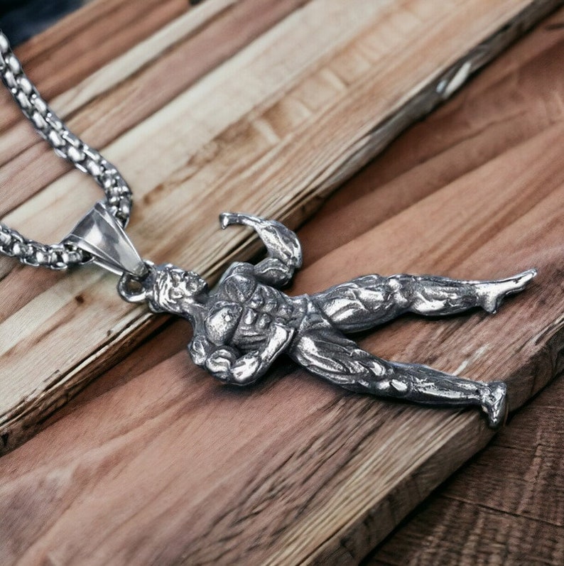 Bodybuilder Necklace/ Fitness Lover Gifts/ Cool Pendant/ Workout ...
