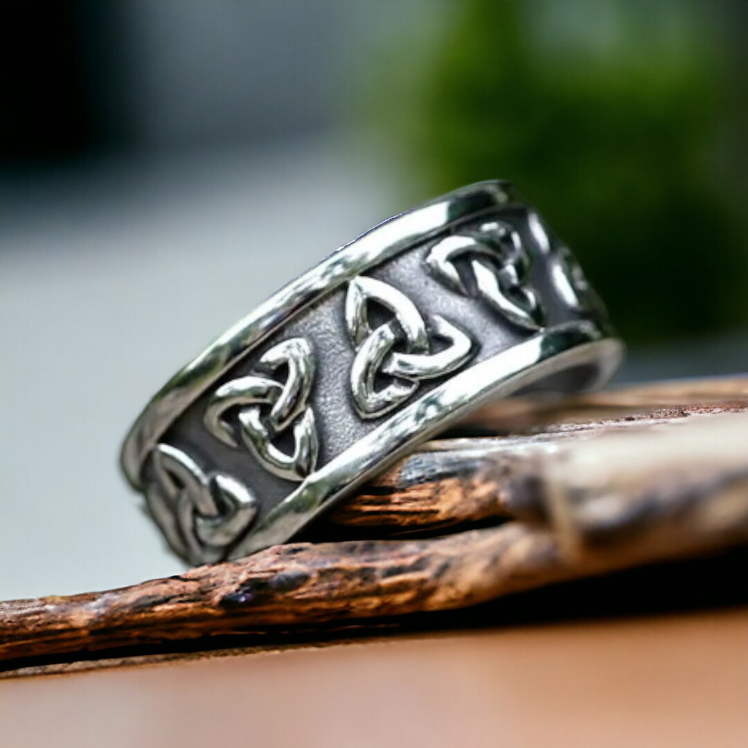 Celtic Knot Ring/ Trinity Knot Ring/ Triquetra Ring/ Trinity Ring ...