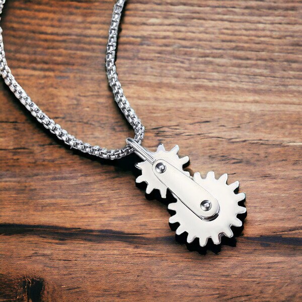 Gear Necklace - Etsy